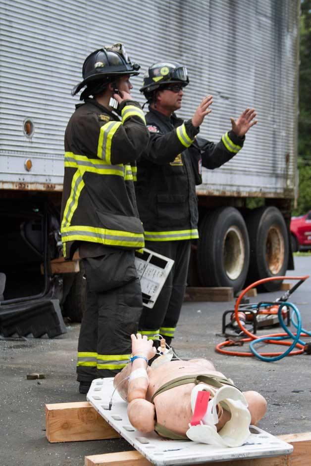 Getting schooled in the art of saving lives: Firefighters gather on ...
