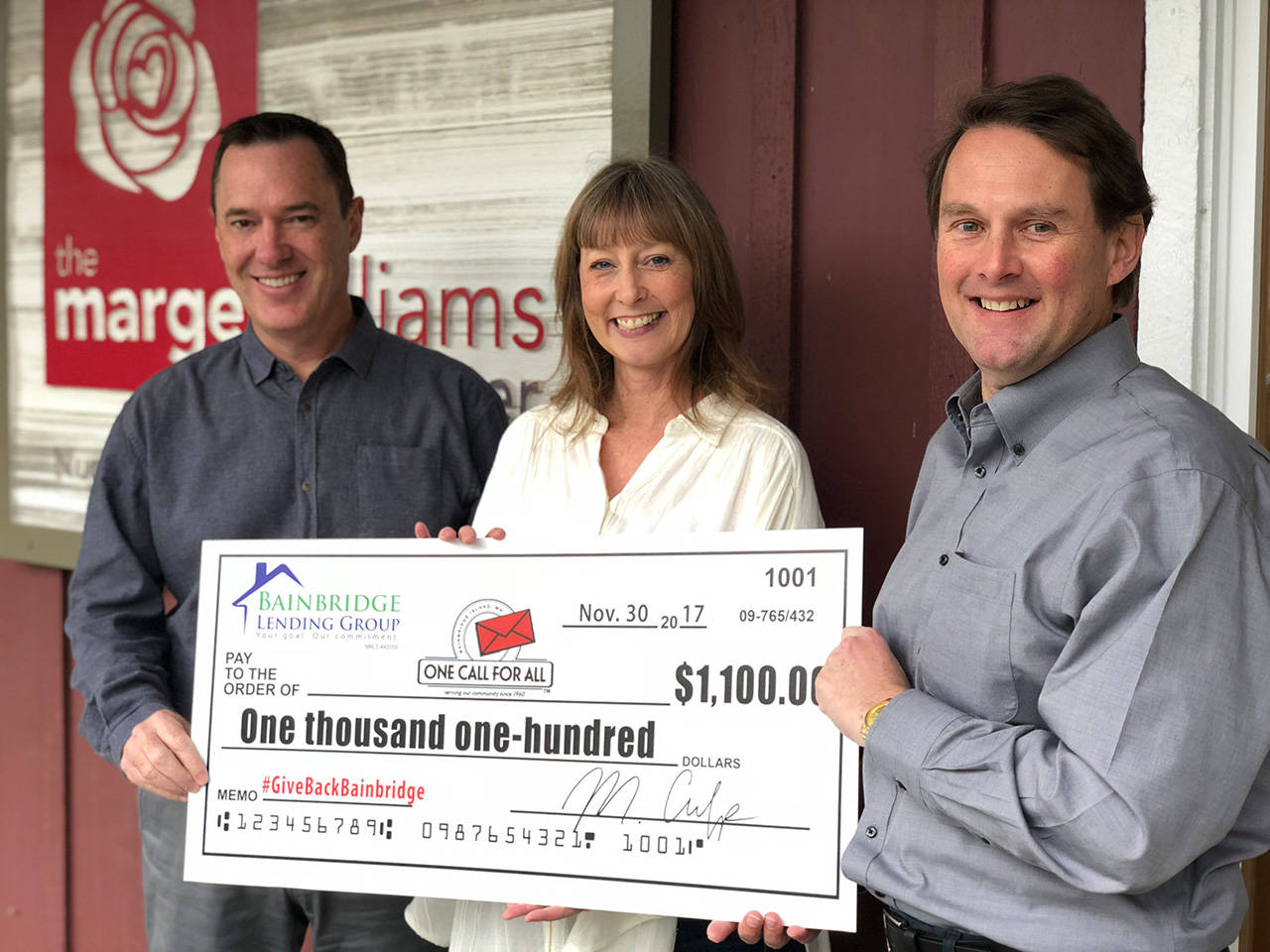 Bainbridge Lending Group makes first #GiveBackBainbridge donation ...