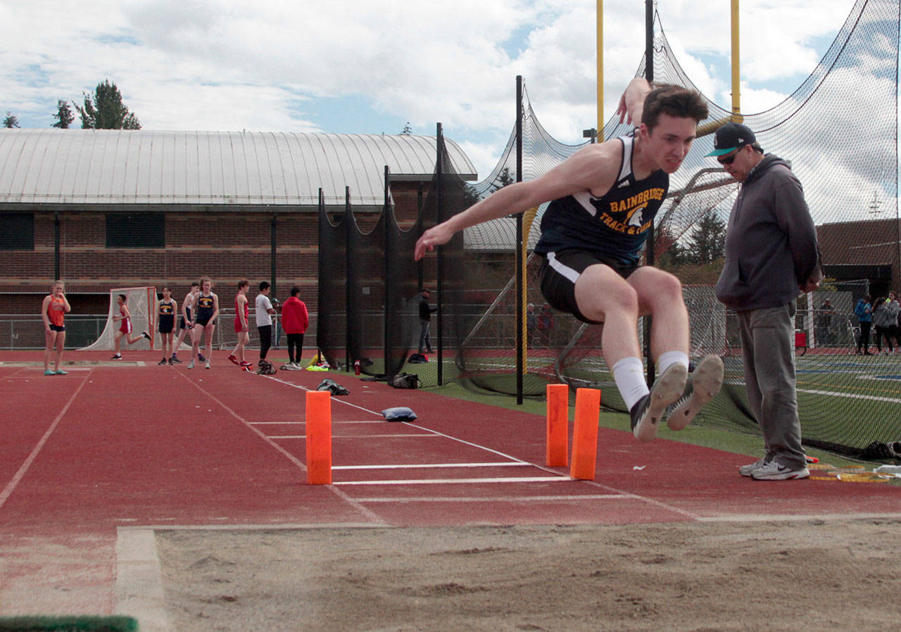 Spartans go fast, high and far at three-school track-and-field meet ...